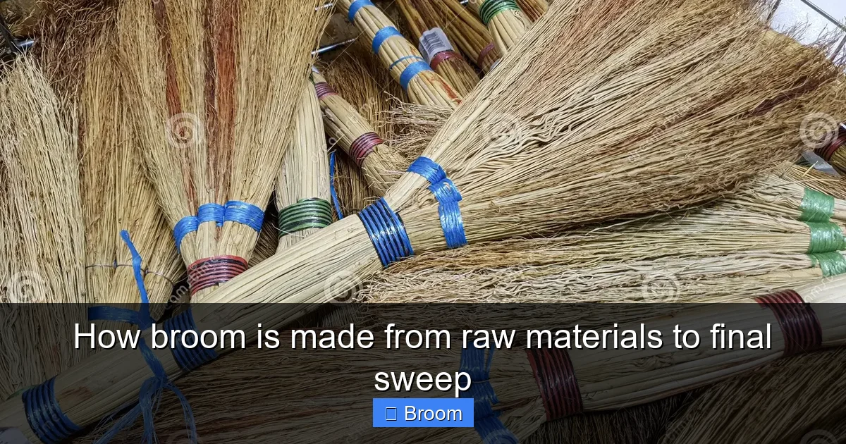 How broom is made from raw materials to final sweep