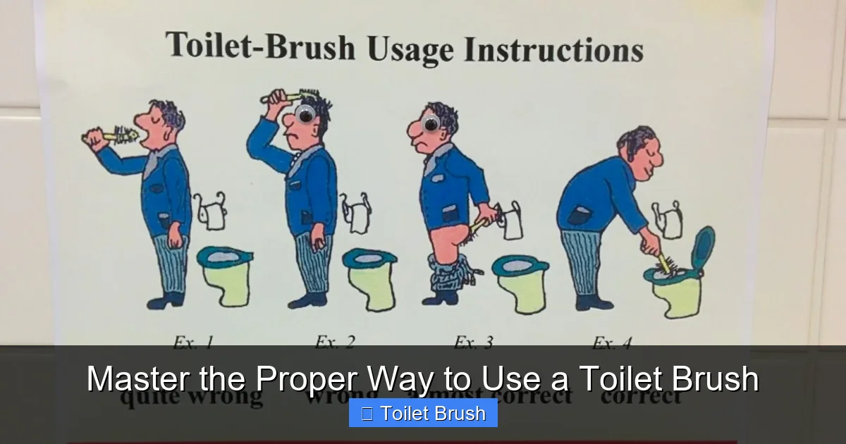Master the Proper Way to Use a Toilet Brush